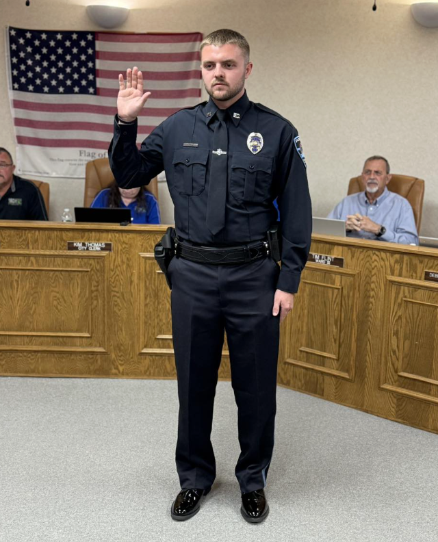 Troy Police Swears In New Officer T.J. Wilson; Recognizes CIT Trucking ...