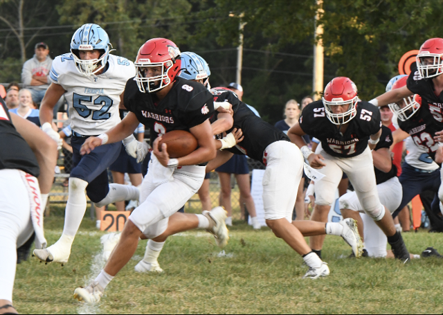 Jake Brannan's Touchdowns Fuel Calhoun's Victory; Hawks Dominate Beardstown 62-6 | RiverBender.com