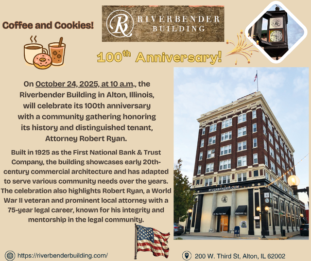 Riverbender Building Celebrates 100 Years with Special WWII Guest ...