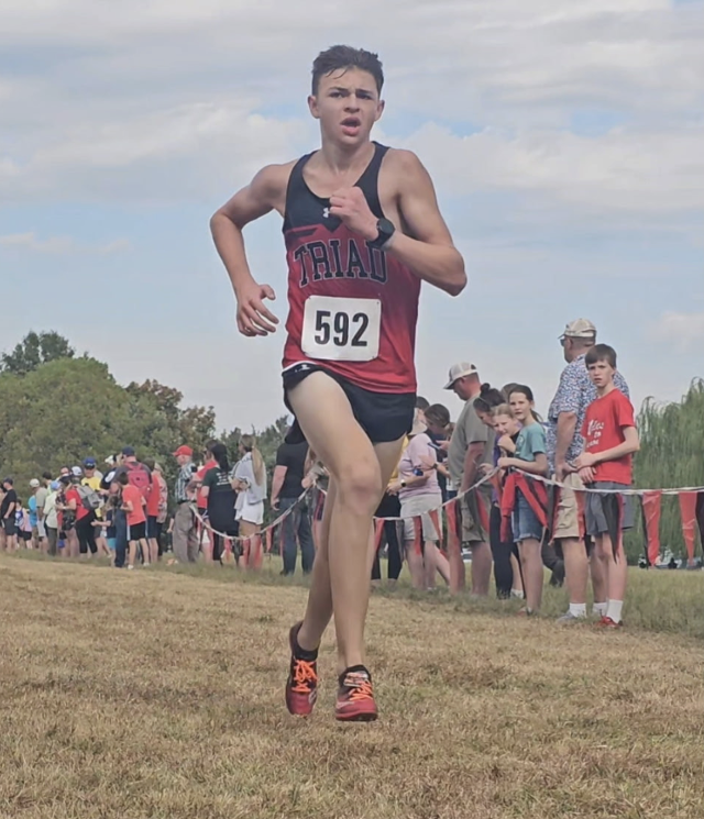 Triad's Caden Meier Sets Personal Best at Carterville Regional ...