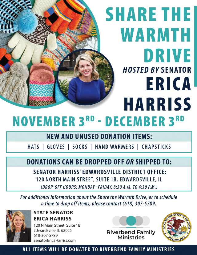Senator Erica Harriss Launches Annual Share the Warmth Drive to Help ...