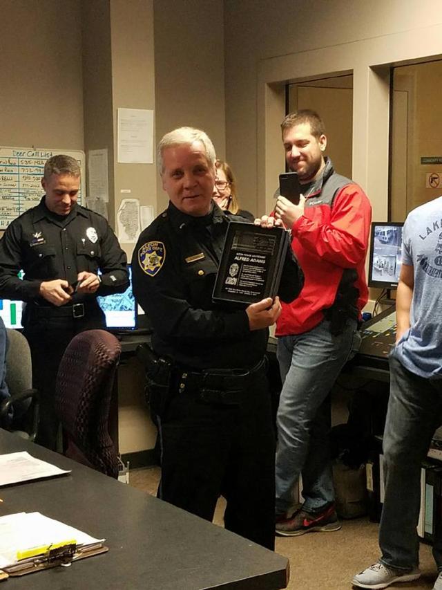 Former Alton Police officer enjoying first week of retirement ...