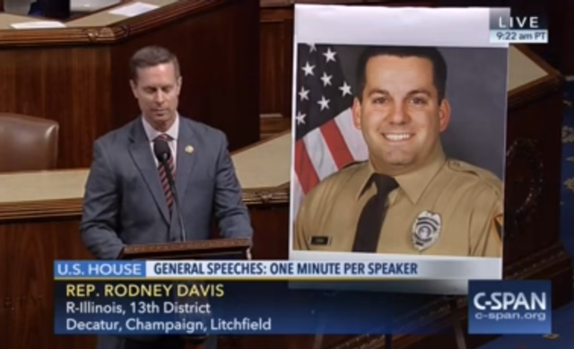 Davis honors Officer Blake Snyder on House Floor | EdGlenToday.com