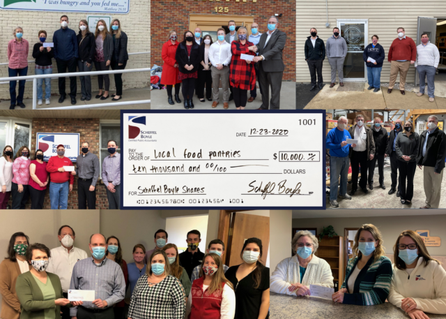 Scheffel Boyle CPAs Donates $10,000 to Area Food Pantries | RiverBender.com