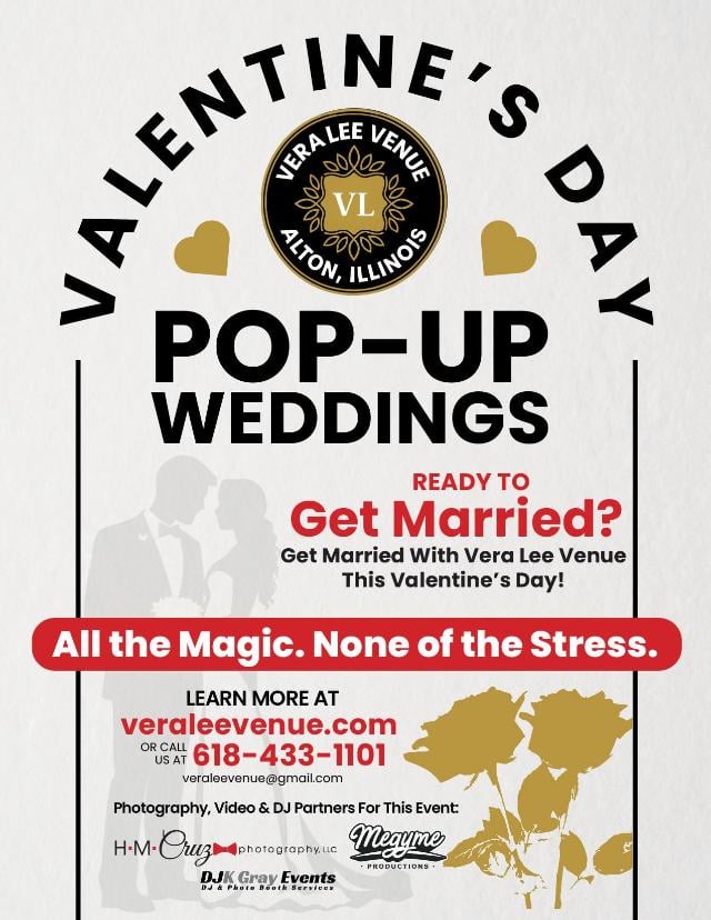 Pop-Up Valentine's Day Wedding Ceremonies Offered by Alton Event Space ...
