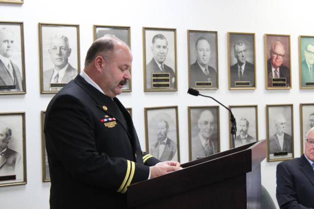 James Whiteford takes oath as Deputy Fire Chief for the city of ...