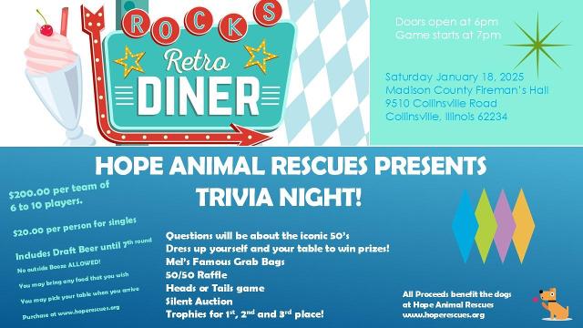 Hope Animal Rescues to Host 50s-Themed Trivia Night Fundraiser ...