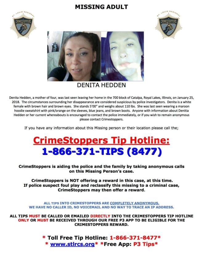 Major Case Squad: Investigation into missing Denita Hedden case ...