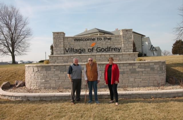 Village Of Godfrey New Sign Is Bright Draw Into Community For Residents ...