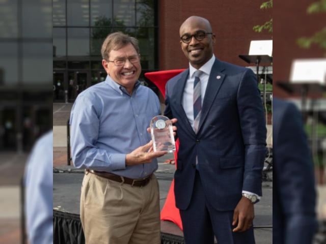 SIUE Presents Distinguished Service Award To Stephen Hansen ...