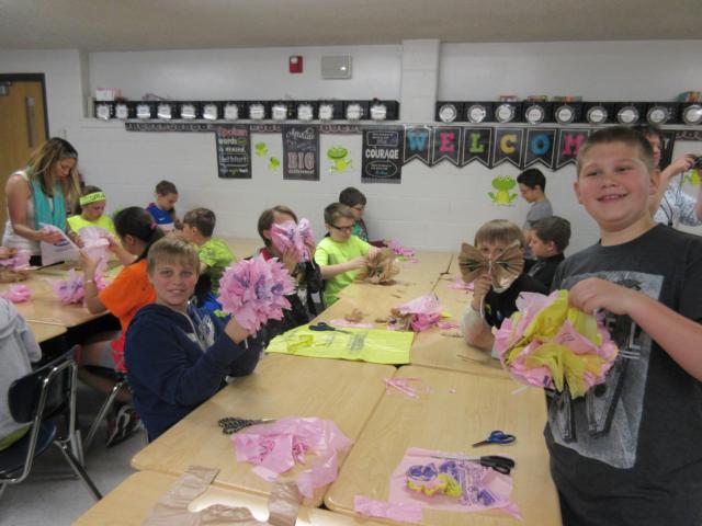 Teacher Shannon Weber leads Worden Elementary Earth Day celebration ...