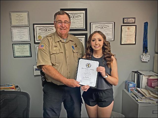 Calhoun County's Cheyenne Bundles Awarded Illinois Sheriff's ...