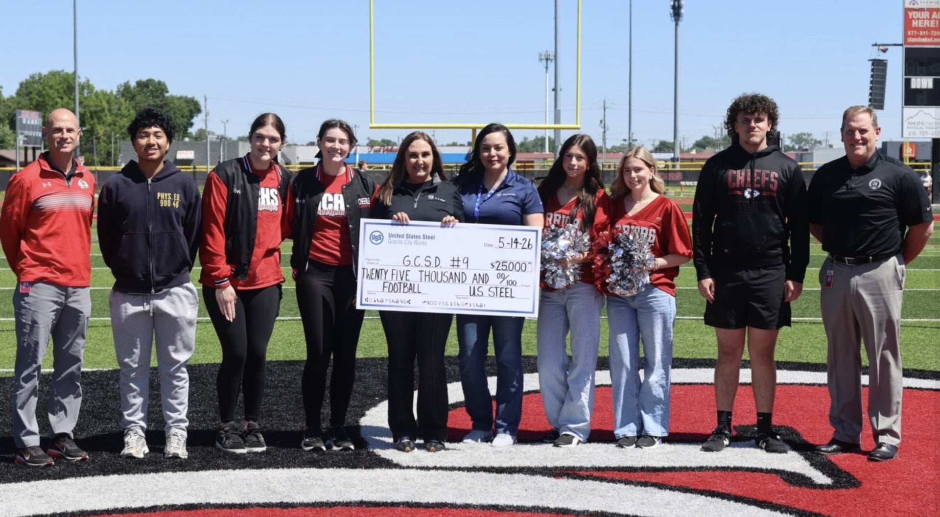 U.S. Steel Donates $25,000 to Granite City Football, Cheer and Dance ...