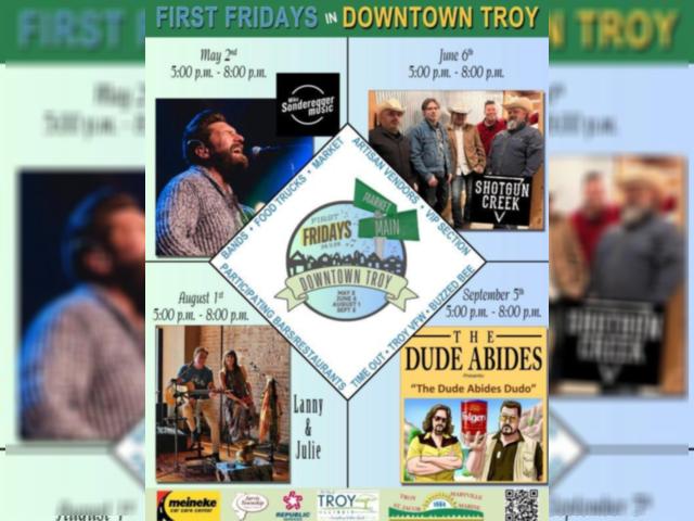 Troy's First Friday Events Continue June 6 with Music, Food, Vendors ...