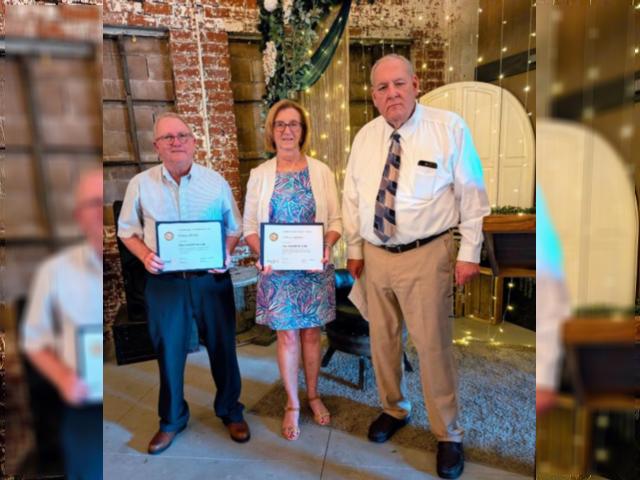 Denny Weber and Debbie Angleton Honored Ror Community Service By Rotary ...