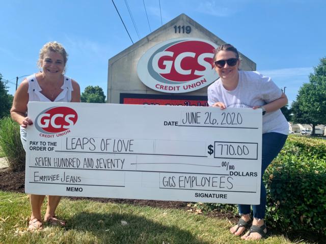 GCS Employees Donate $770 To Leaps Of Love | RiverBender.com