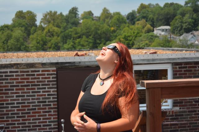 Eclipse watching on top of Riverbender.com Building provides unique ...